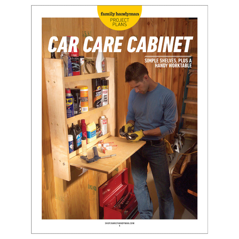 Garage Storage Ideas: Car Care Cabinet | Shop Family Handyman – Family ...