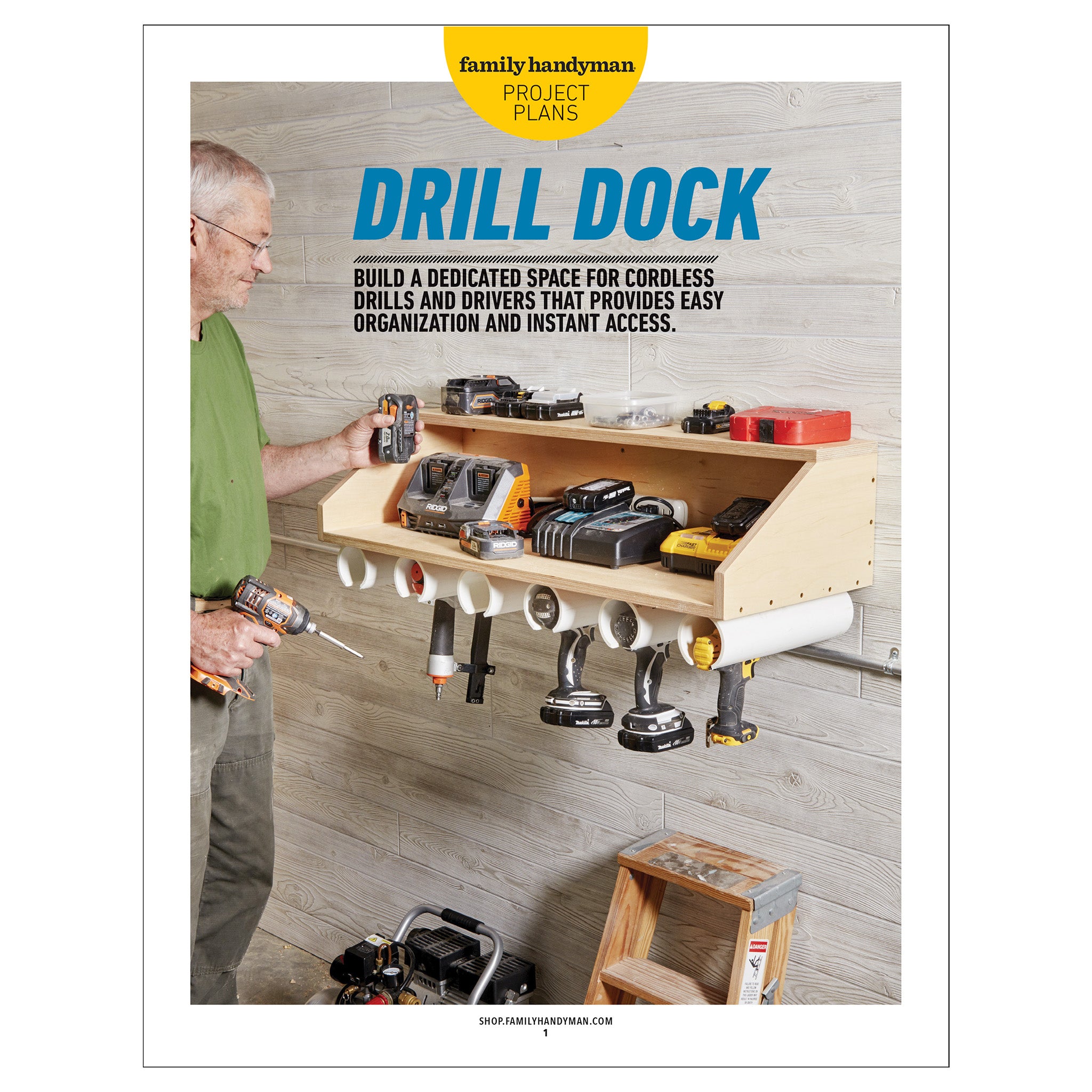 Build a Drill Dock Organizer | Shop Family Handyman – Family Handyman Shop
