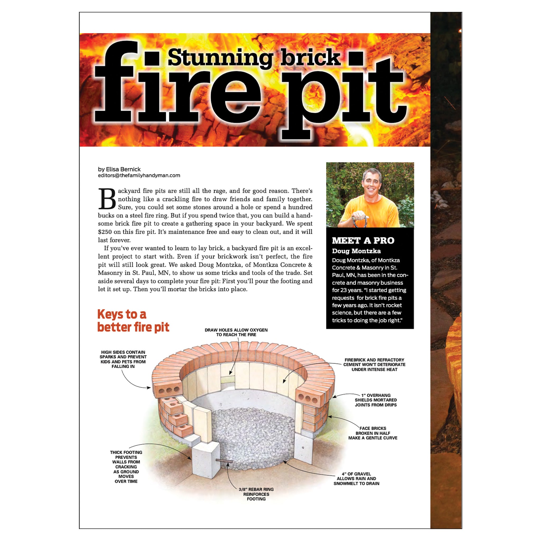 Build an Outdoor Fire Pit | Shop Family Handyman – Family Handyman Shop