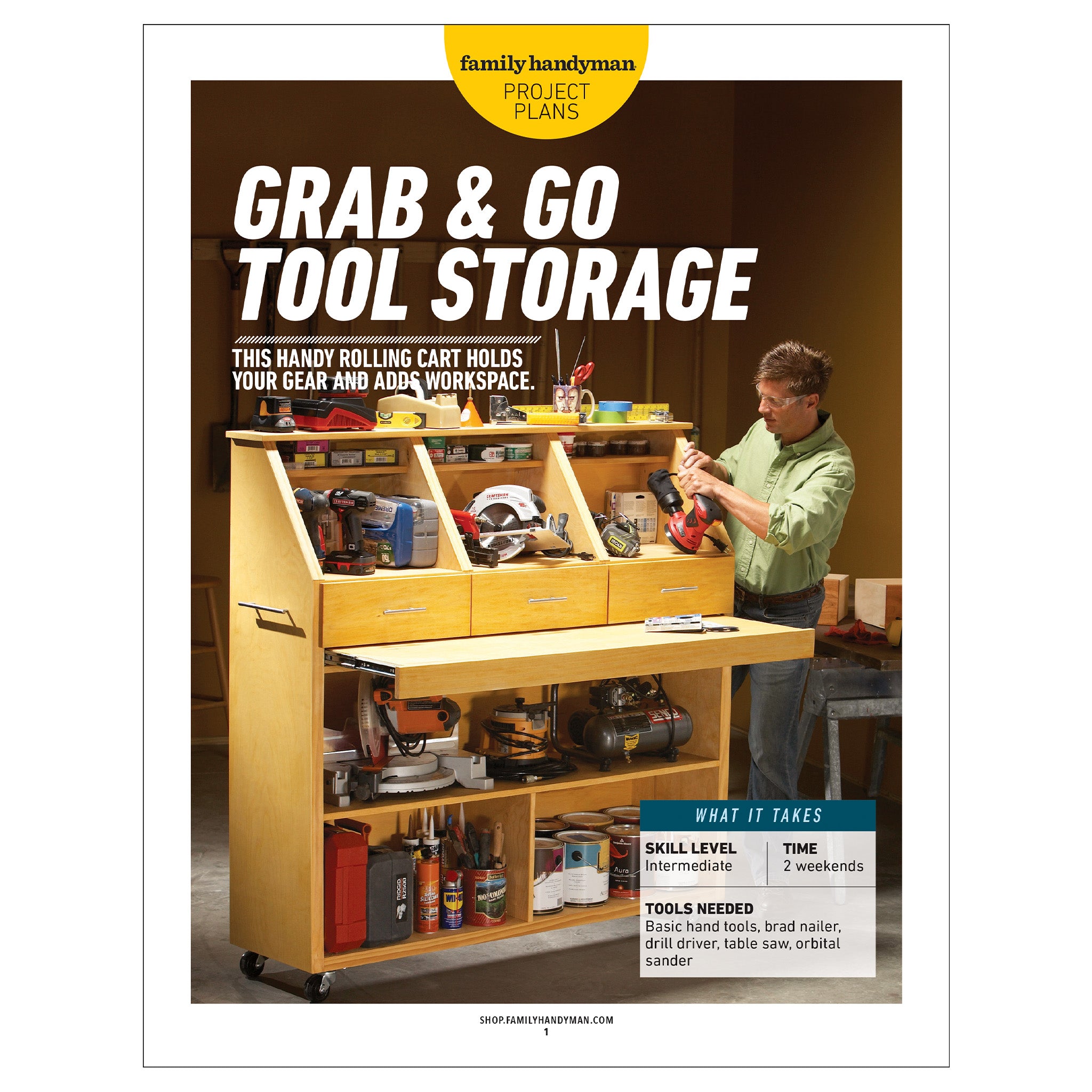 Rolling Tool Cart | Shop Family Handyman – Family Handyman Shop