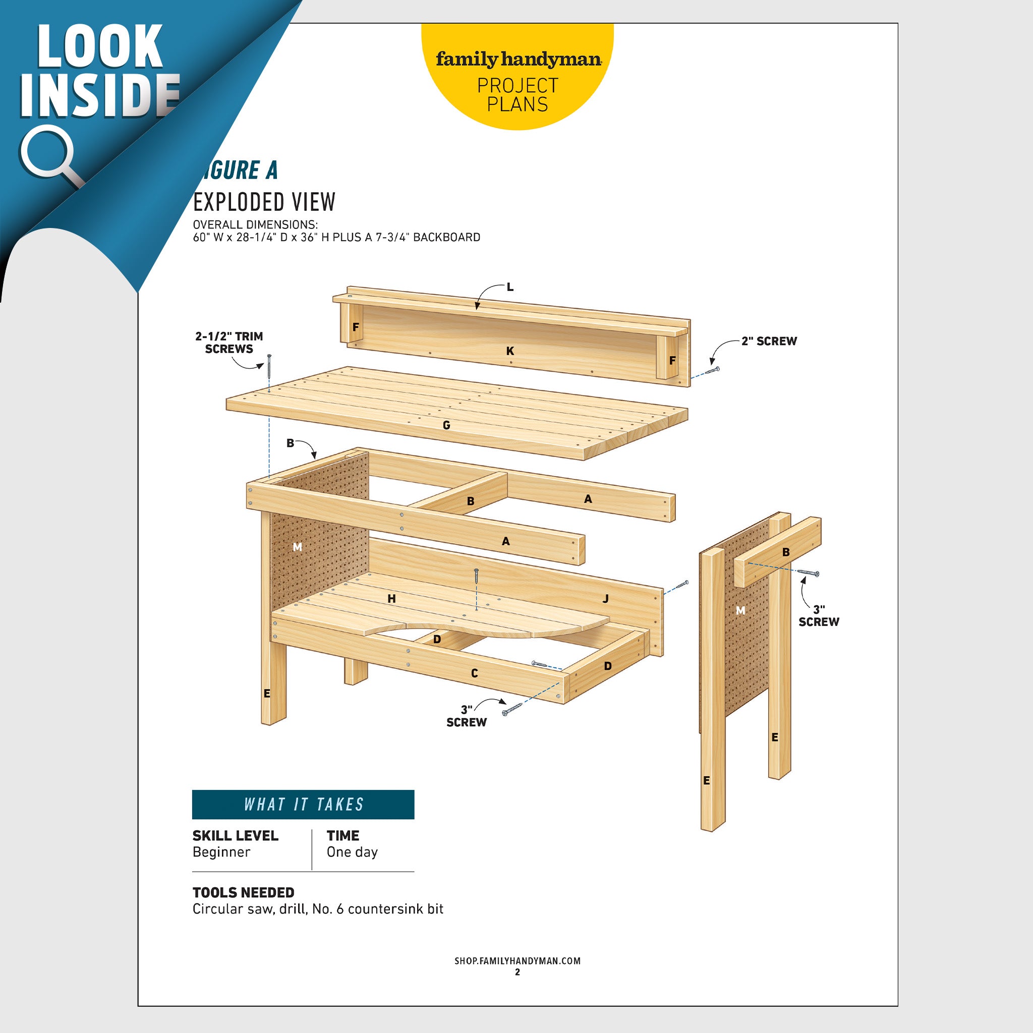 Workbench Plans for the Whole Family | Shop Family Handyman – Family ...