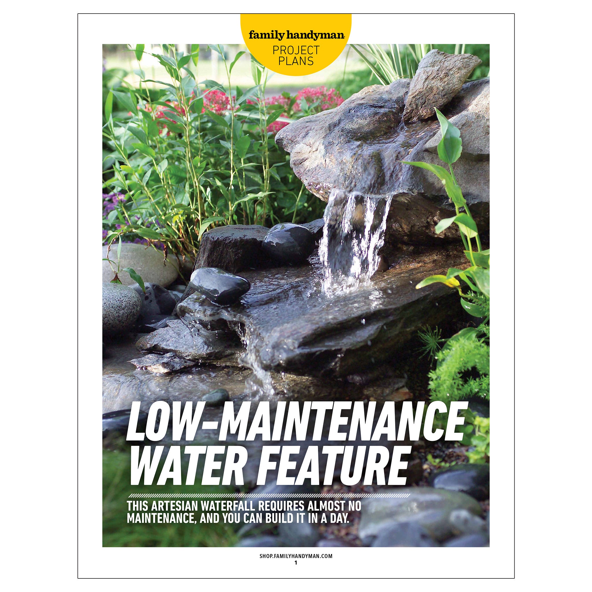 How to Build a Low-Maintenance Water Feature | Family Handyman – Family ...