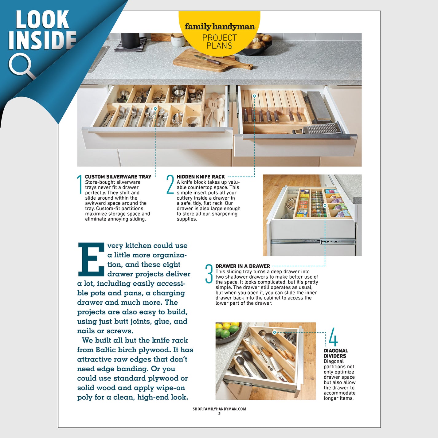 How to Maximize Drawer Space – Family Handyman Shop