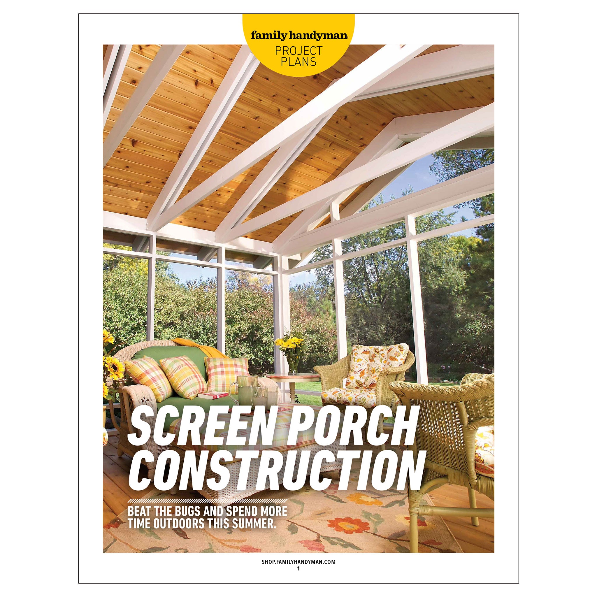 How to Build a Screened-in Porch | Family Handyman – Family Handyman Shop